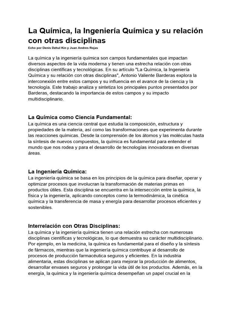 Documento Sin Título | PDF | Química | Ingeniería Química