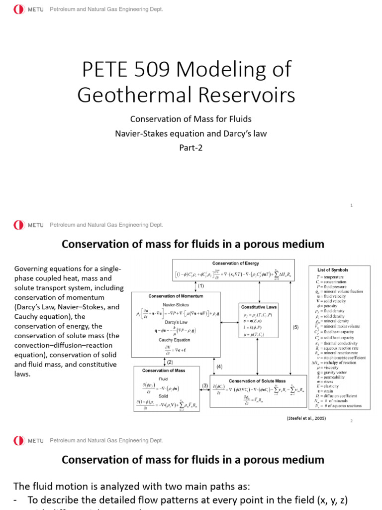2 Darcys Law And Navier Stokes Slides Pdf Fluid Dynamics Navier