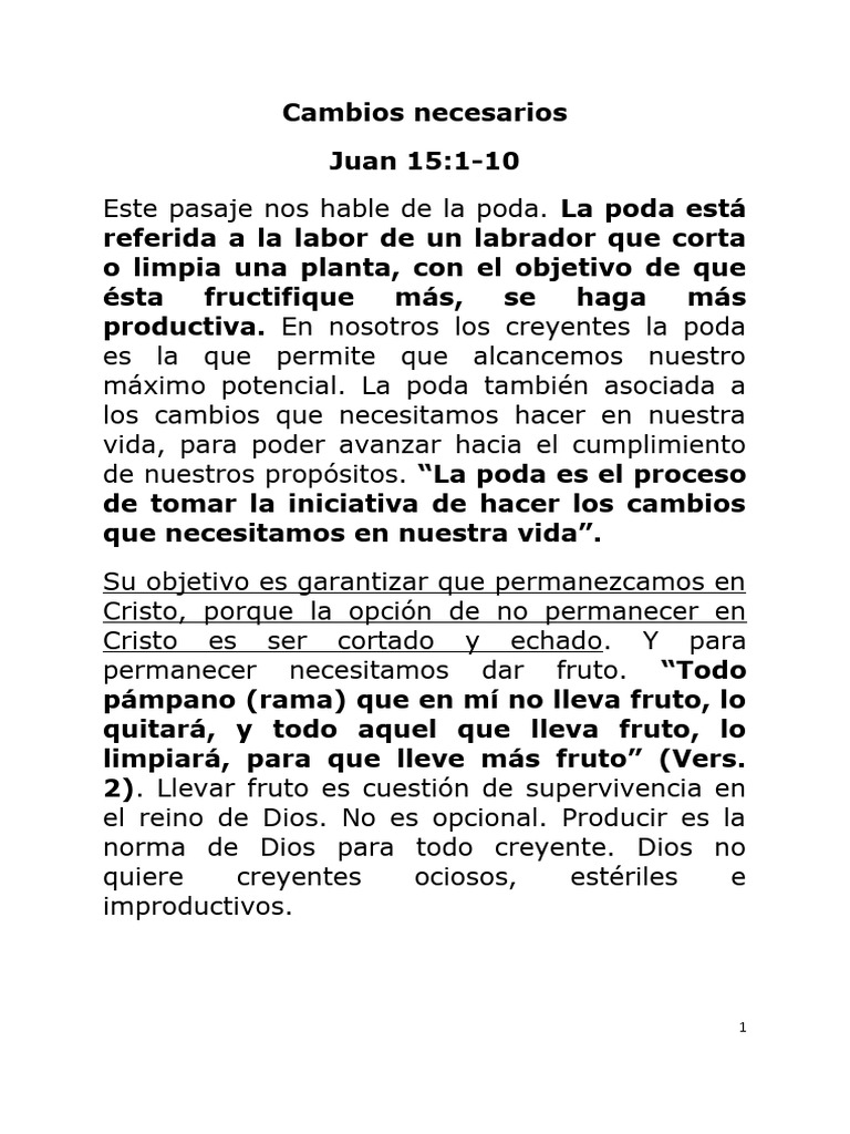 la vid el labrador la rama y la poda cambios necesarios | PDF | Fe | Dios