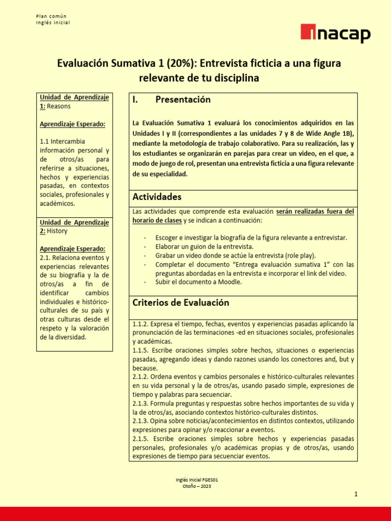 Guía de Trabajo ES1 | PDF | Evaluación | Moodle