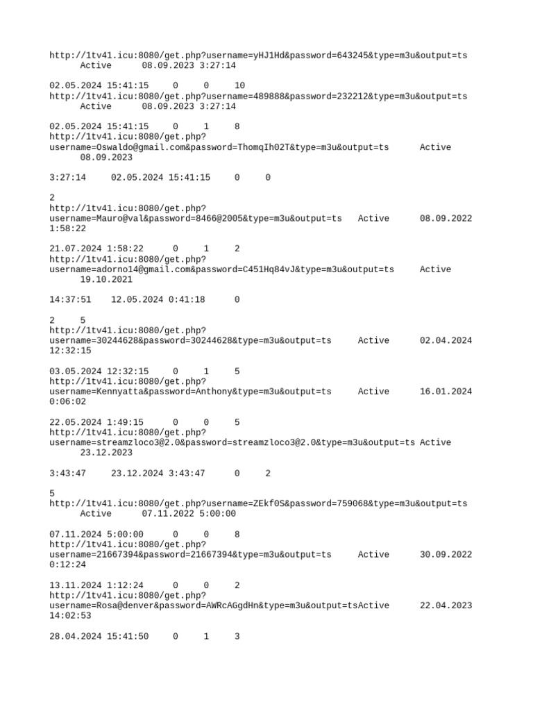 X9 Free IPTV Links M3u EXP2024 Playlist 23042024 | PDF | Computer File ...