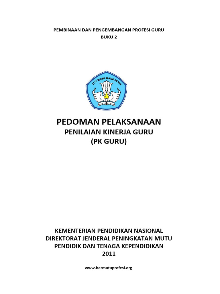 Pedoman PKG Penilaian Kinerja Guru | PDF
