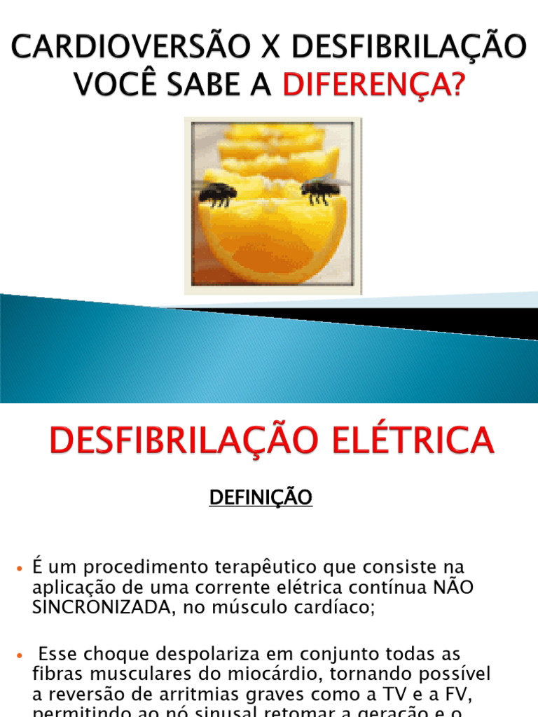 Cardioversão Desfibrilação | PDF | Coração | Causas de morte