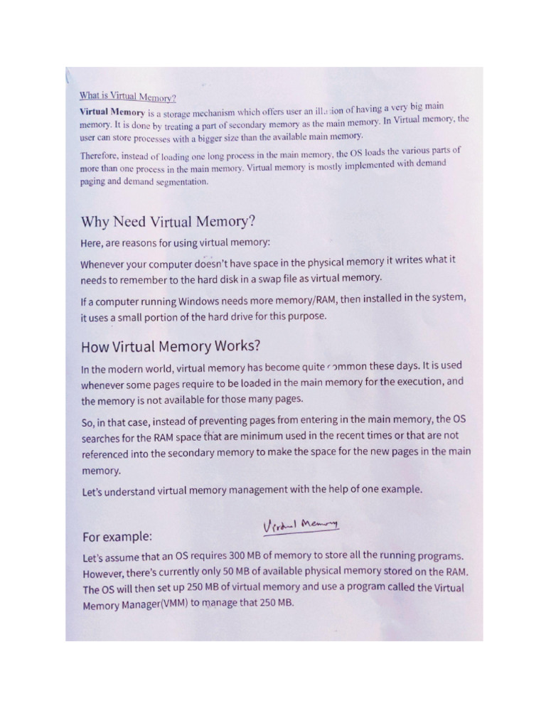 Virtual Memory | PDF