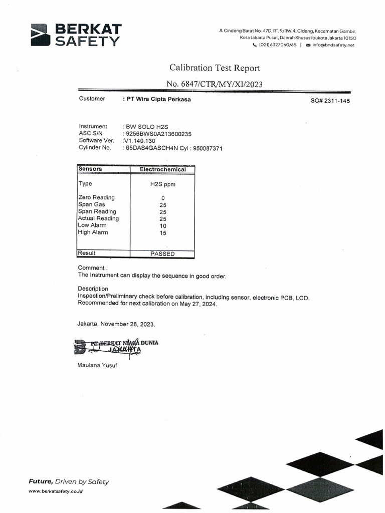 Sertifikat Kalibrasi Pdf