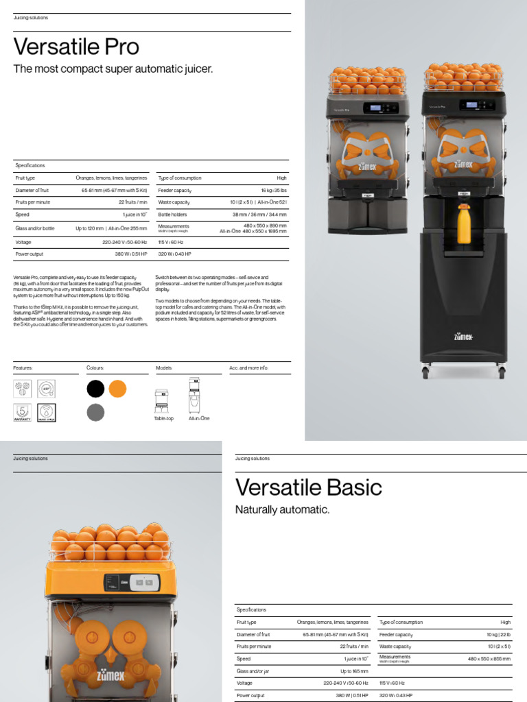 Versatile Pro&AIO 2024 | PDF | Cooking, Food & Wine
