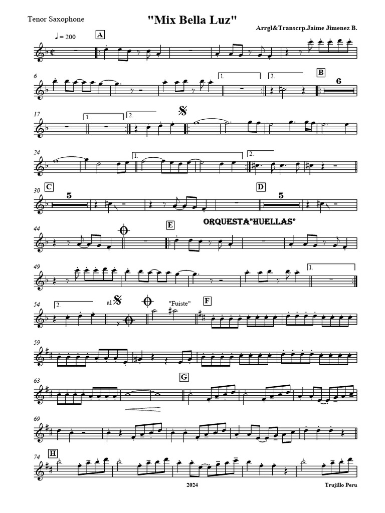 Tenor Mix Bella Luz | PDF