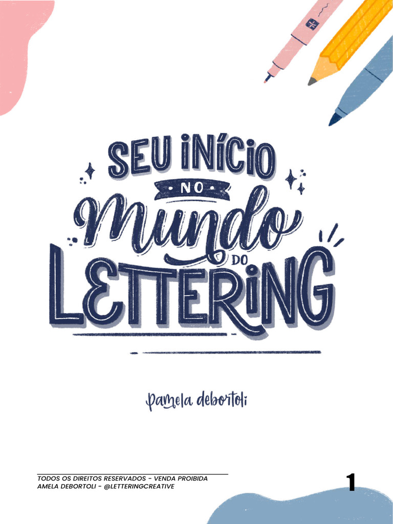 Guia Prático de Lettering com Pamela | PDF | Caligrafia | Caneta
