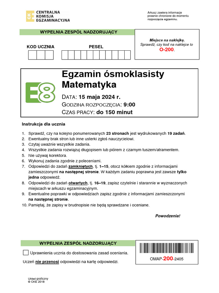OMAP 200 X 2405 Zeszyt Zadan | PDF