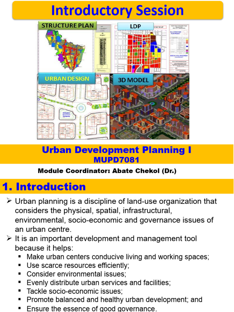 Urban Development Planning Project Framework | PDF | Urban Planning ...