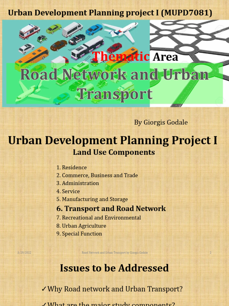 Road Network and Urban Transport PPT - L | Download Free PDF | Transport | Public Transport