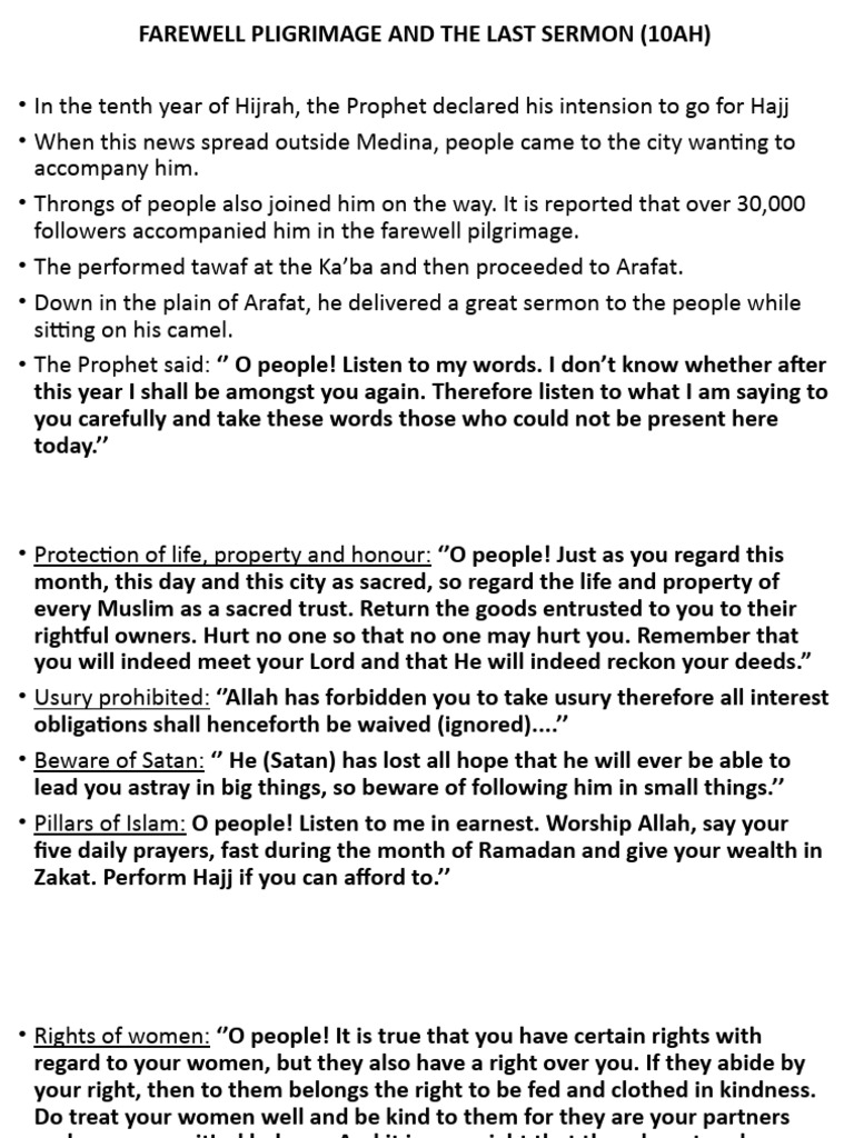 Farewell Pilgrimage | PDF | Muhammad | Hajj