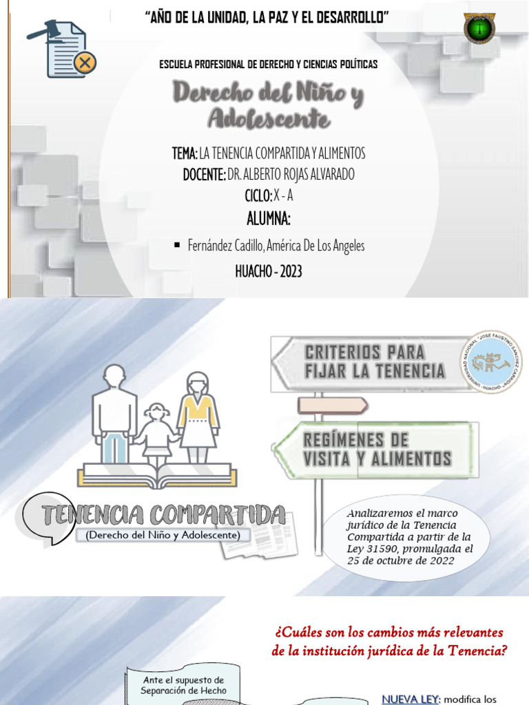 Diapositivas Tenencia Compartida - (Fernandez Cadillo América) | PDF ...