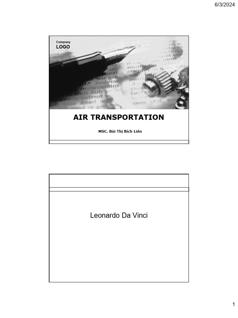 Chap 4 - Air Transportation | PDF | Aviation
