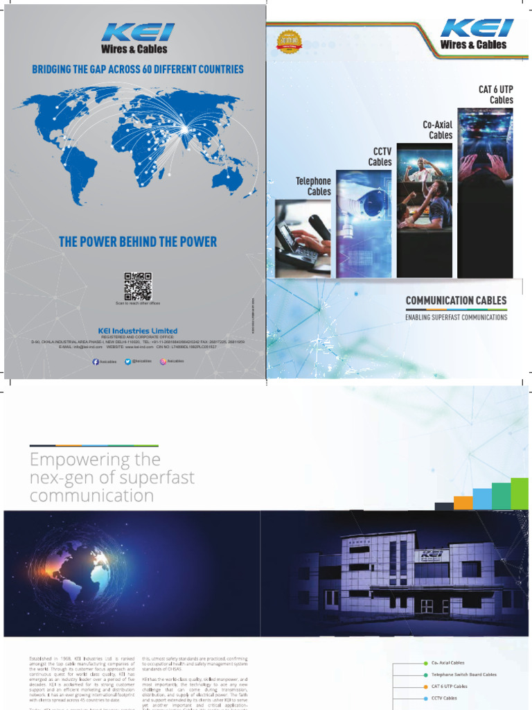 KEI Cables Catalogue 2023 | PDF | Telecommunications Equipment ...