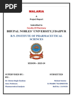 Malaria Project CBSE Class12 | PDF