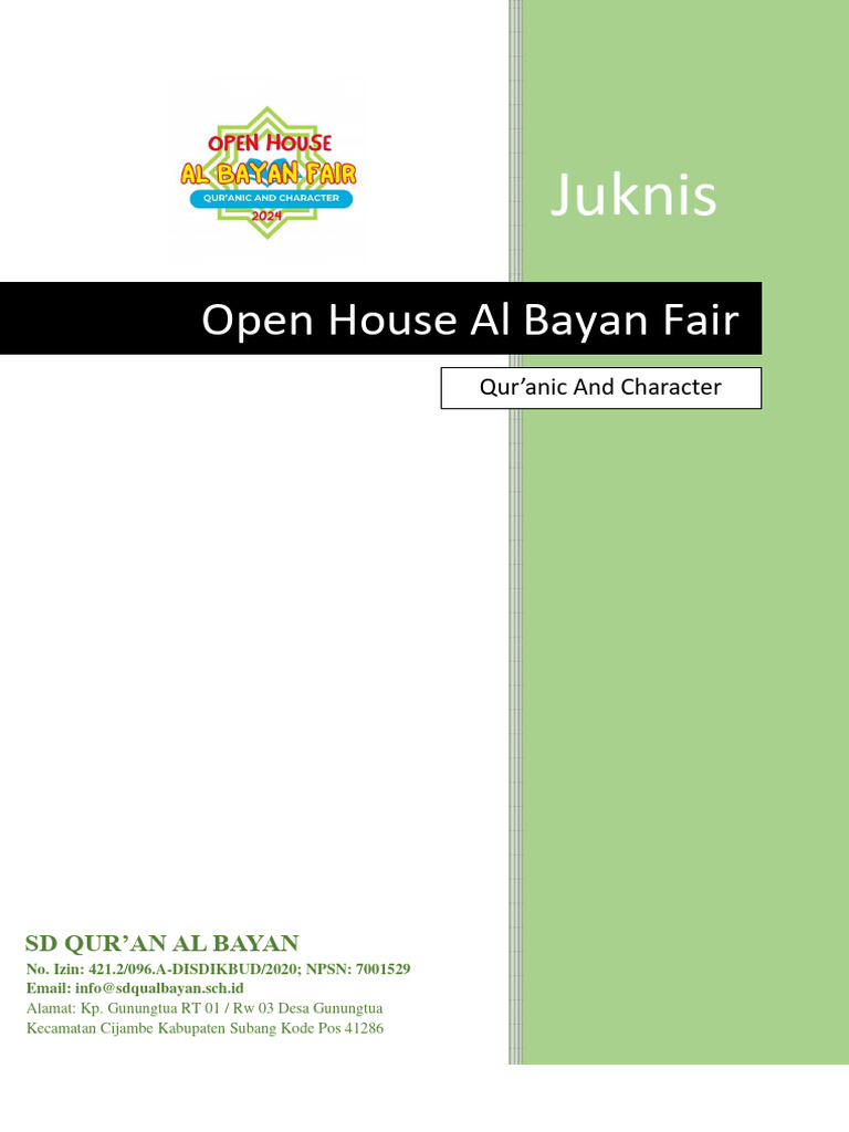 Lomba Open House Al Bayan Fair 2024 | PDF