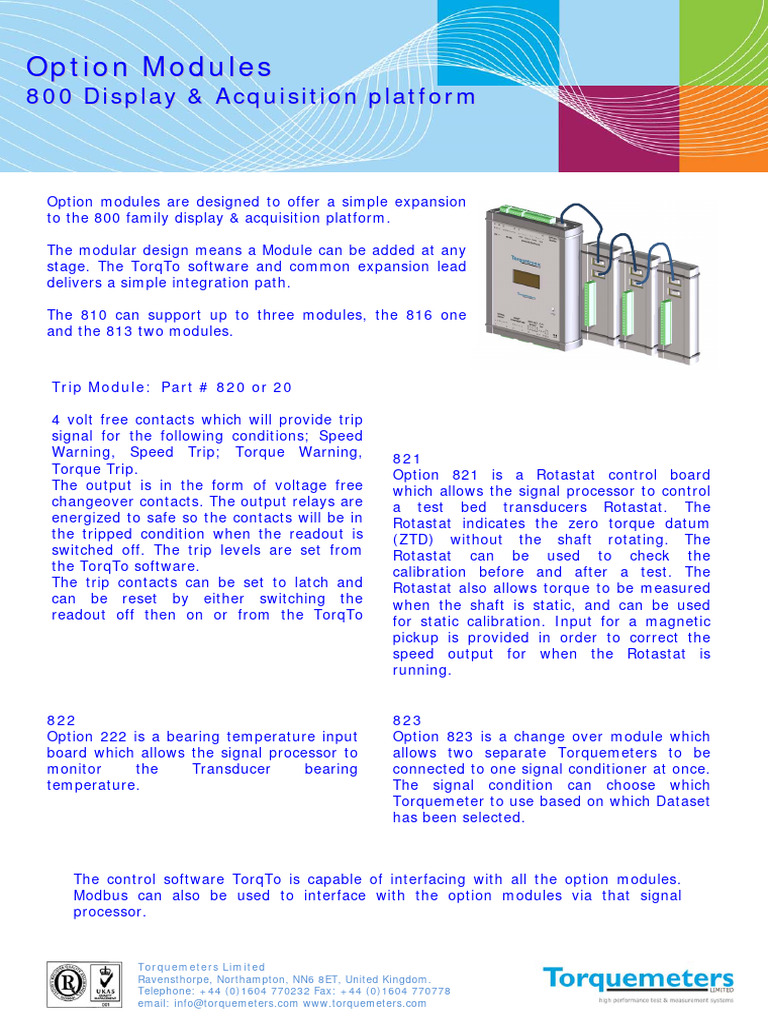 09-05-141 - Option Modules PSL | PDF | Relay | Manufactured Goods