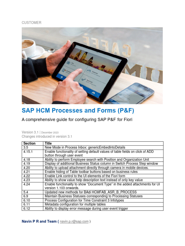 SAP HCM PF Fiori Comprehensive Guide v3.1 | PDF | Computer Program ...