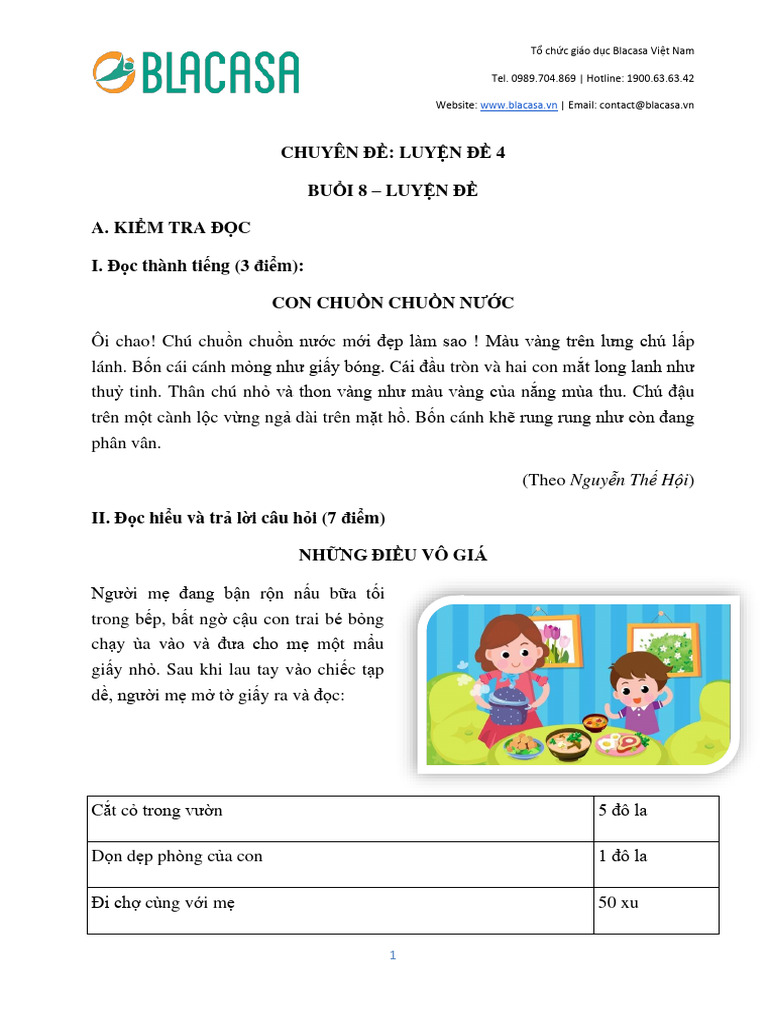 Buoi 8 On de 1 | PDF