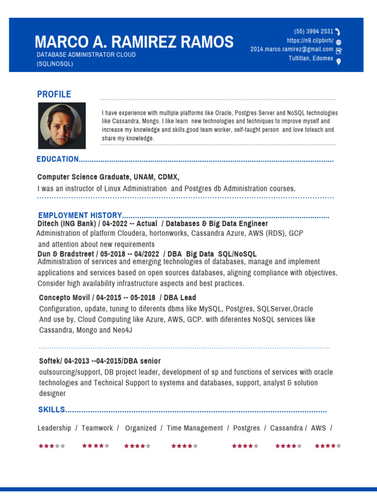 CV Marco Ramirez 24 | PDF