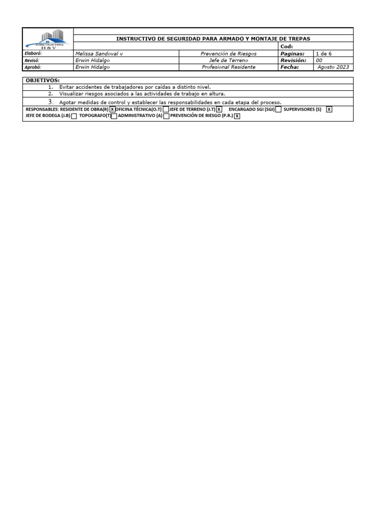 - INSTRUCTIVO ARMADO Y MONTAJE DE TREPAS | PDF
