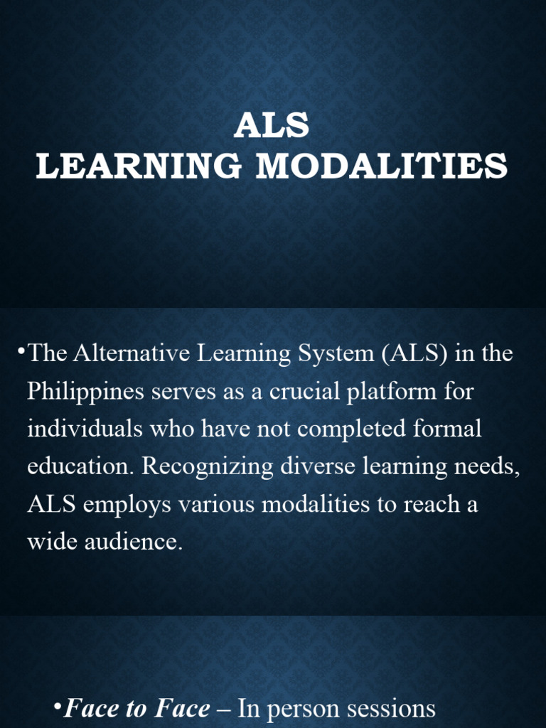 Report Modalities COMPLETE | PDF | Educational Technology | Learning