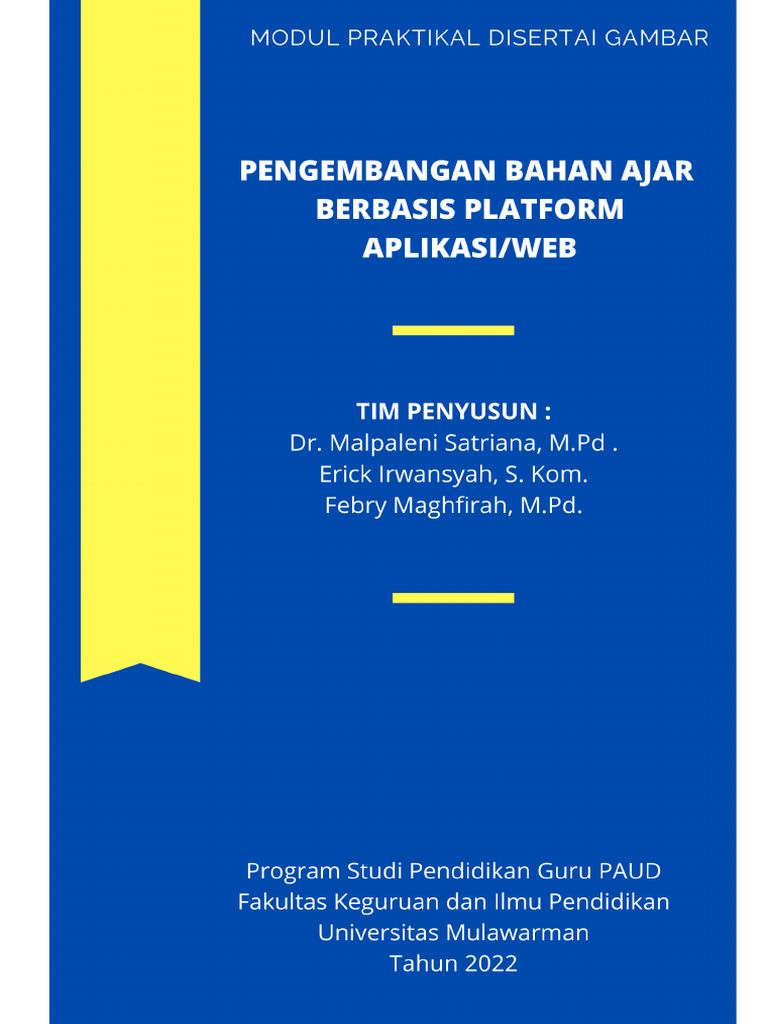 Modul Praktikal Pengembangan Bahan Ajar Berbasis Platform Aplikasi/web | PDF | Karier & Perkembangan