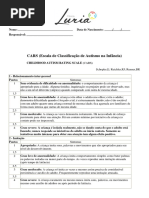 Escala CARS para Avaliação do Autismo | PDF | Espectro do autismo | Emoções