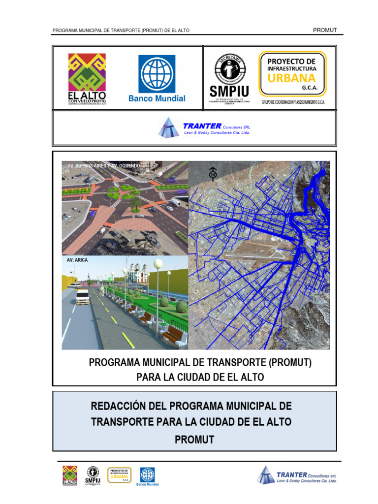 PROGRAMA MUNICIPAL DE TRANSPORTE (PROMUT) ARQ MARIO . LIMA | Descargar gratis PDF | Peatonal ...