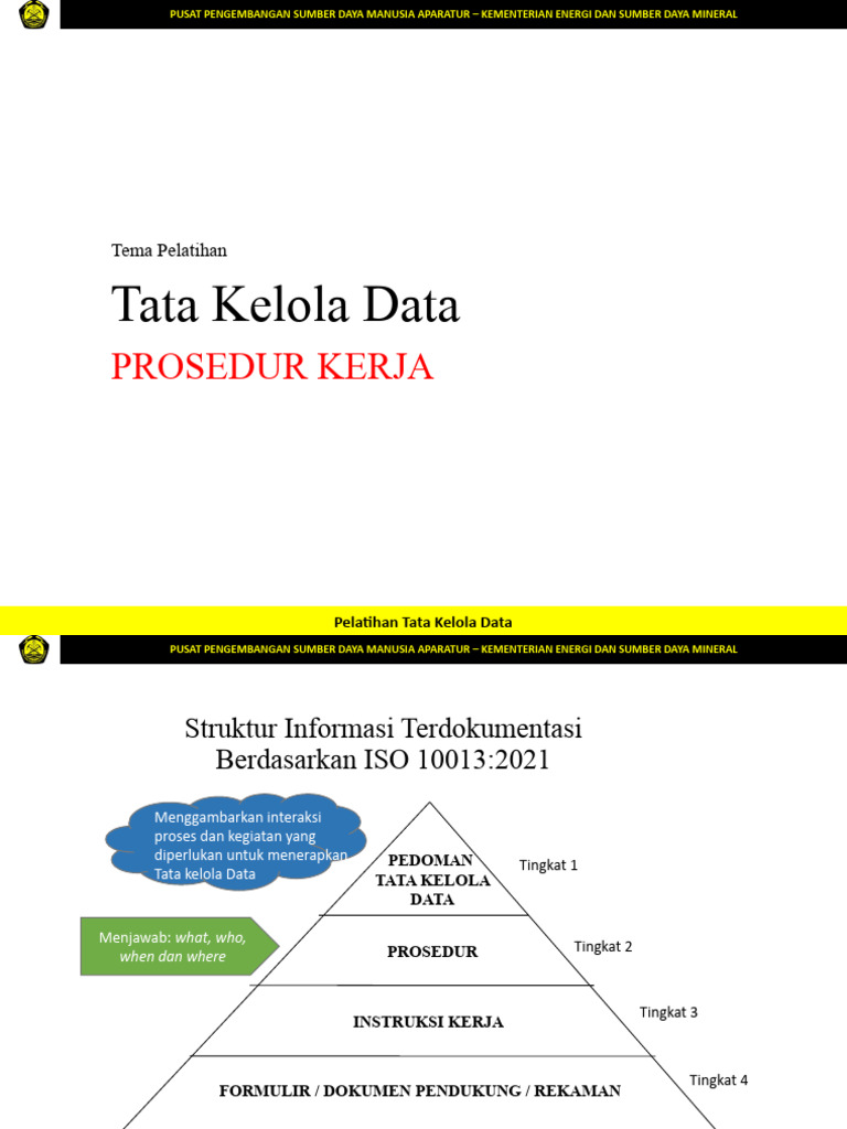 Materi 20 - Prosedur Tata Kelola Data | PDF