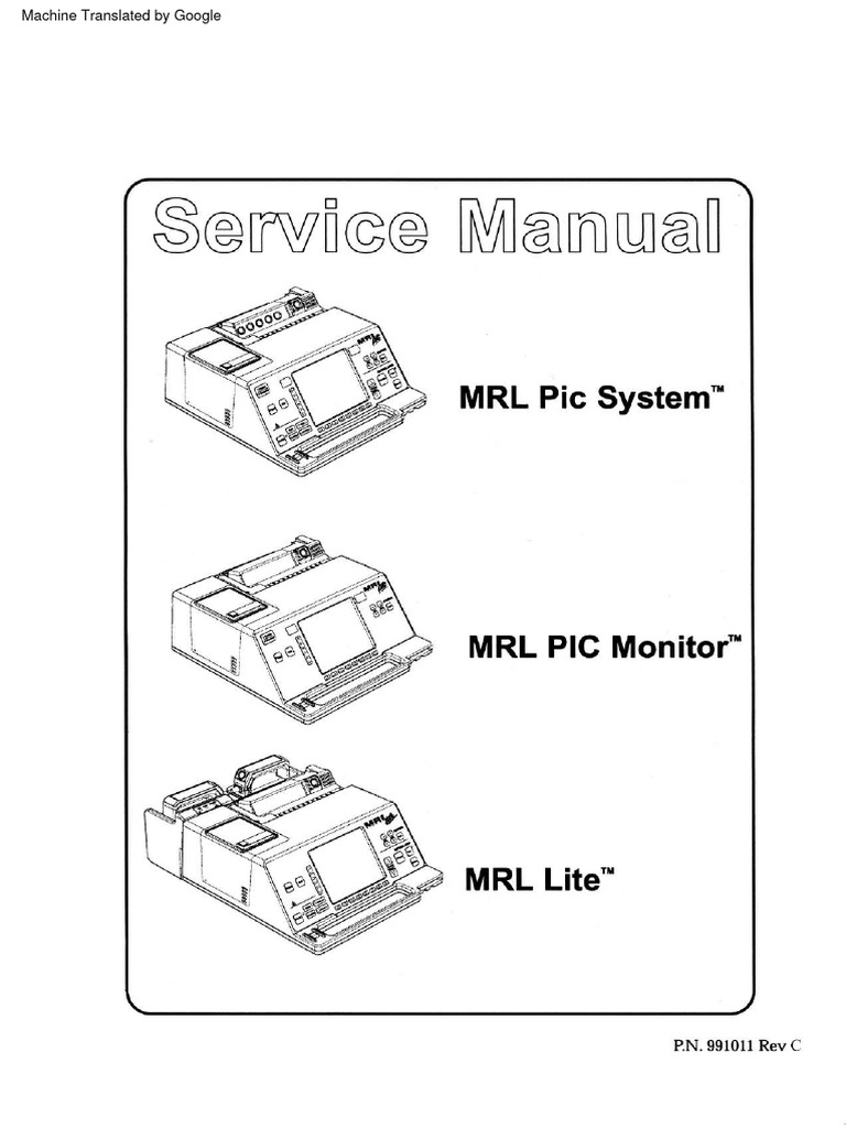 SM MRL Pic System, Pic Monitor, Lite (1) Manual de Servicio en Español ...