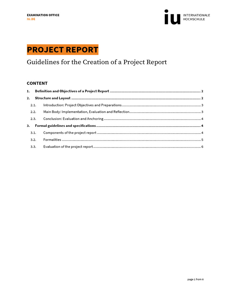 Guidelines Project Report | Download Free PDF | Evaluation | Methodology