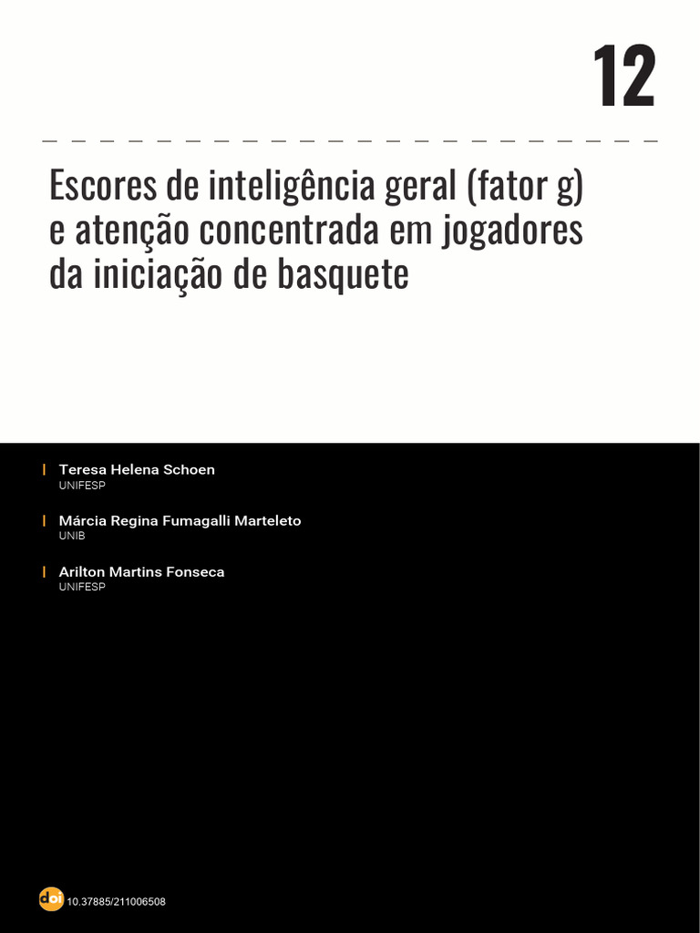 Escores de inteligência geral (fator g) | Download grátis PDF | Atenção ...