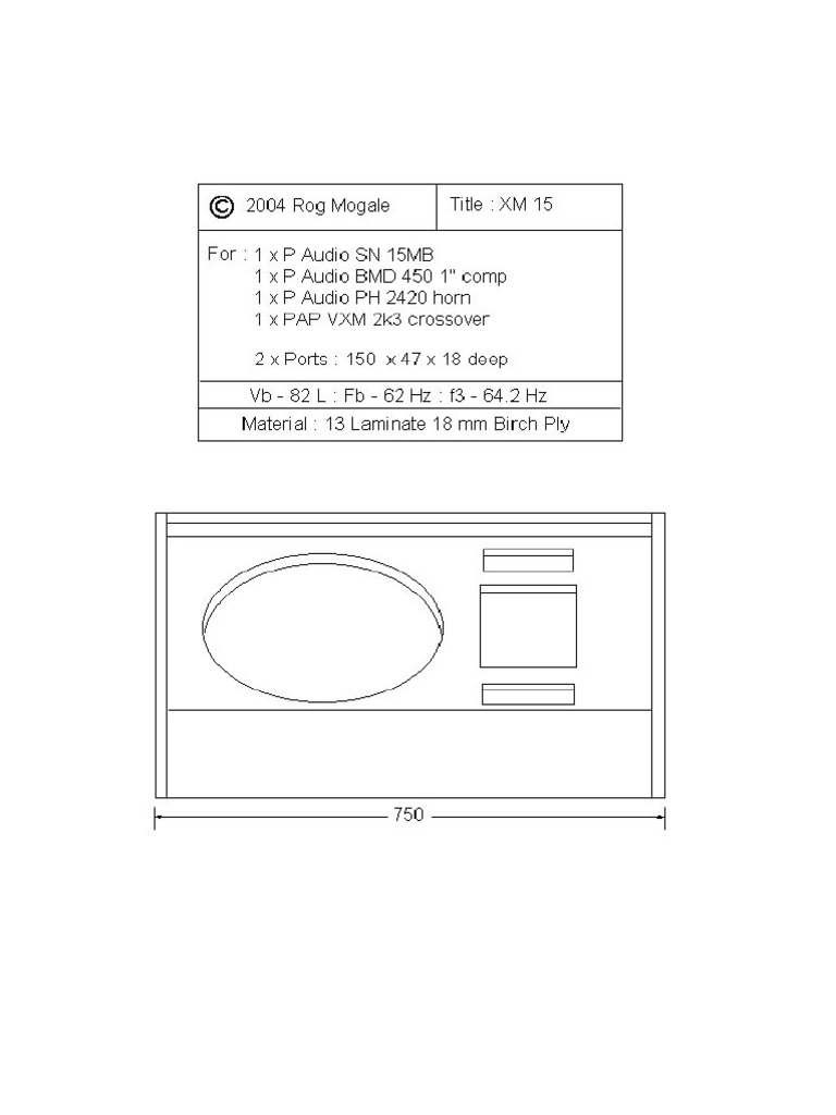 15 Inch 2-Way Full Range Floor Monitor, SN-15B | PDF
