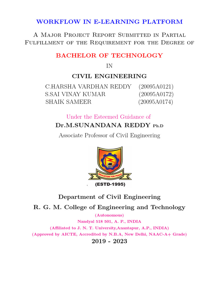 E-Learning Workflow in Civil Engineering | PDF | Educational Technology ...