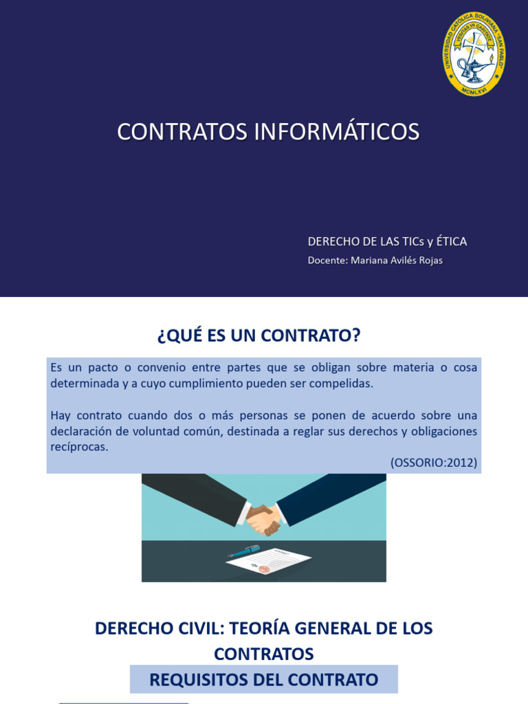 Contratos Informáticos - UCB | PDF | Computación en la nube | Informática