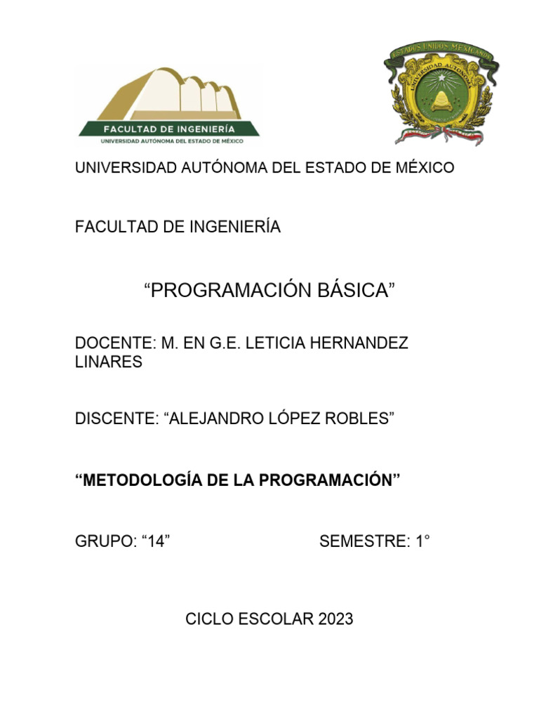 metodologia de la programacion | PDF | Software | Programación de computadoras