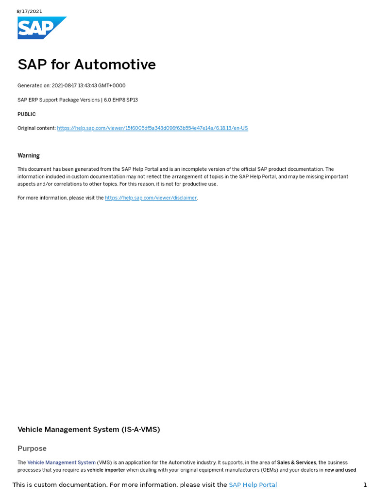 Vehicle Management System (IS-A-VMS) | PDF | Valuation (Finance) | Sales