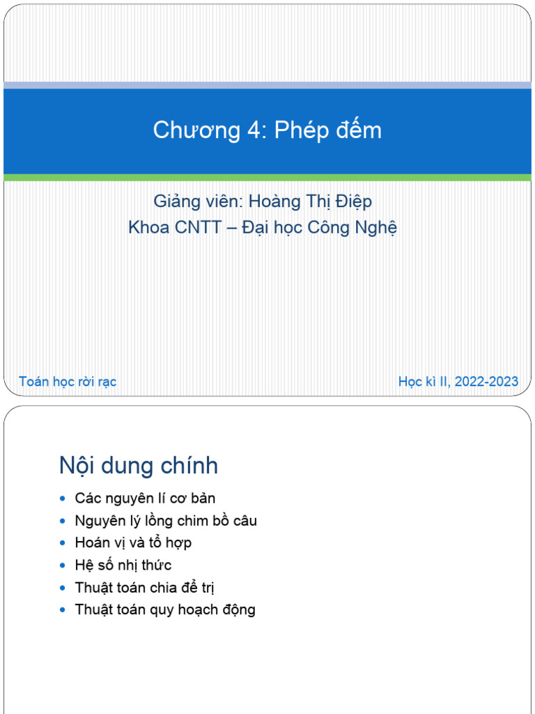 Lec07 PhepDem p1 | PDF