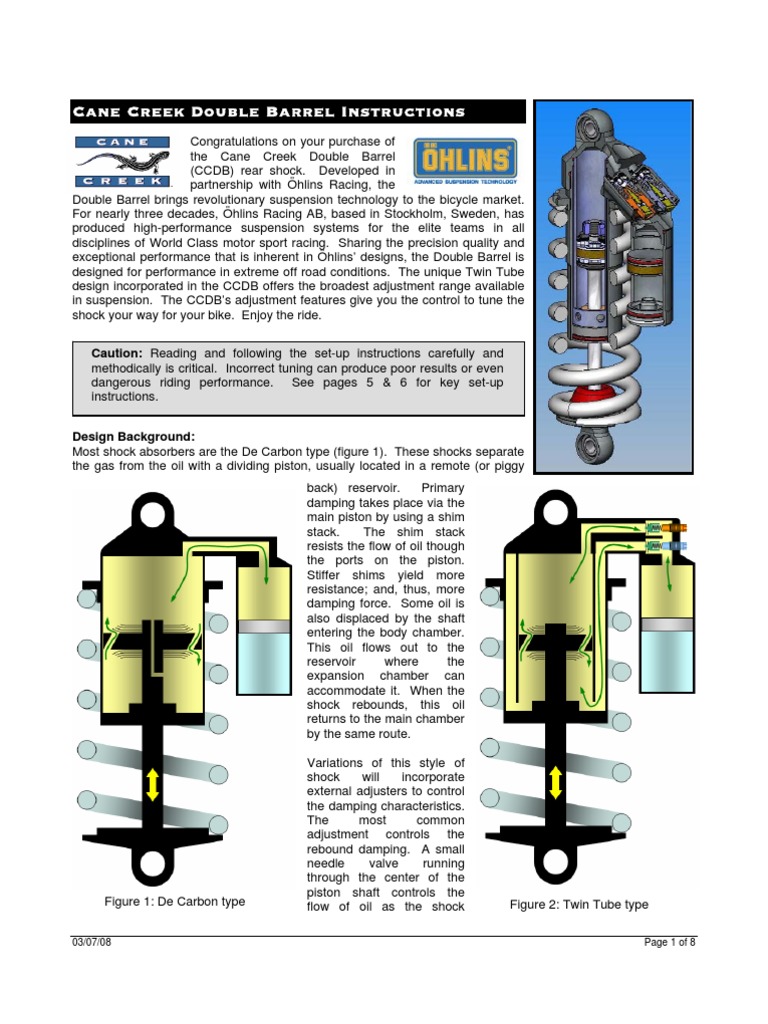 Manual Double Barrel Instructions | PDF | Suspension (Vehicle ...