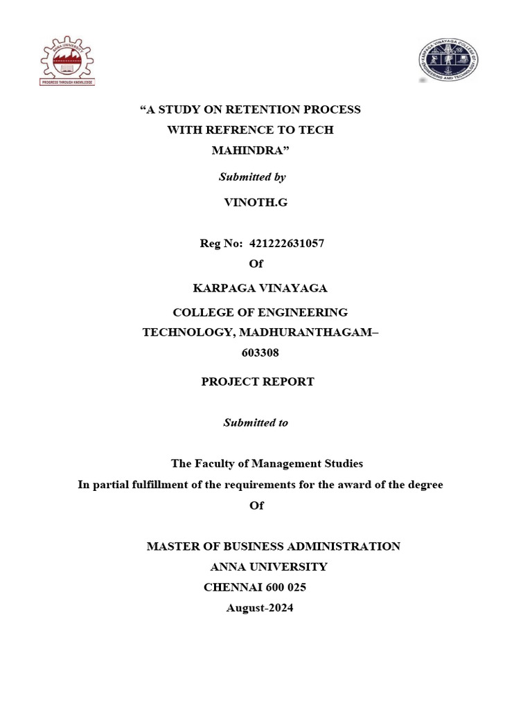 Vinoth Final Project | PDF | Business