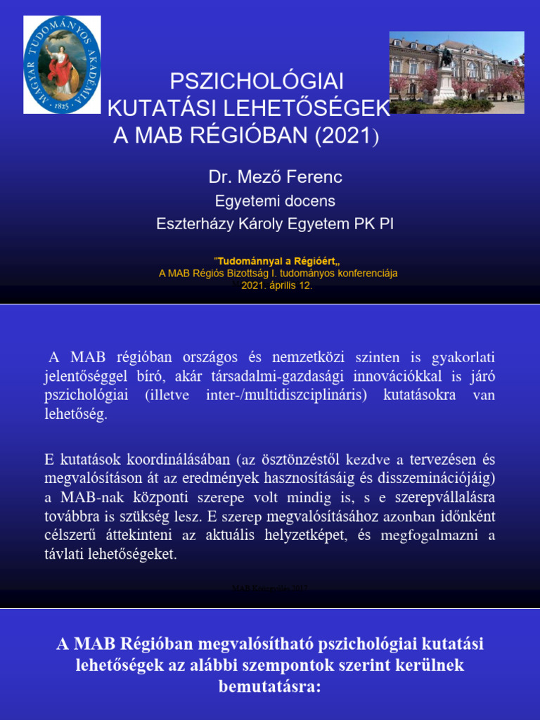 Mezo Ferenc Eloadasa | PDF