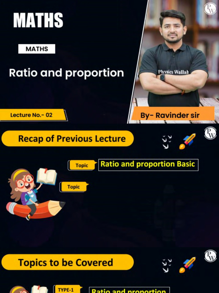 Ratio and Proportion 02 _ Class Notes | PDF