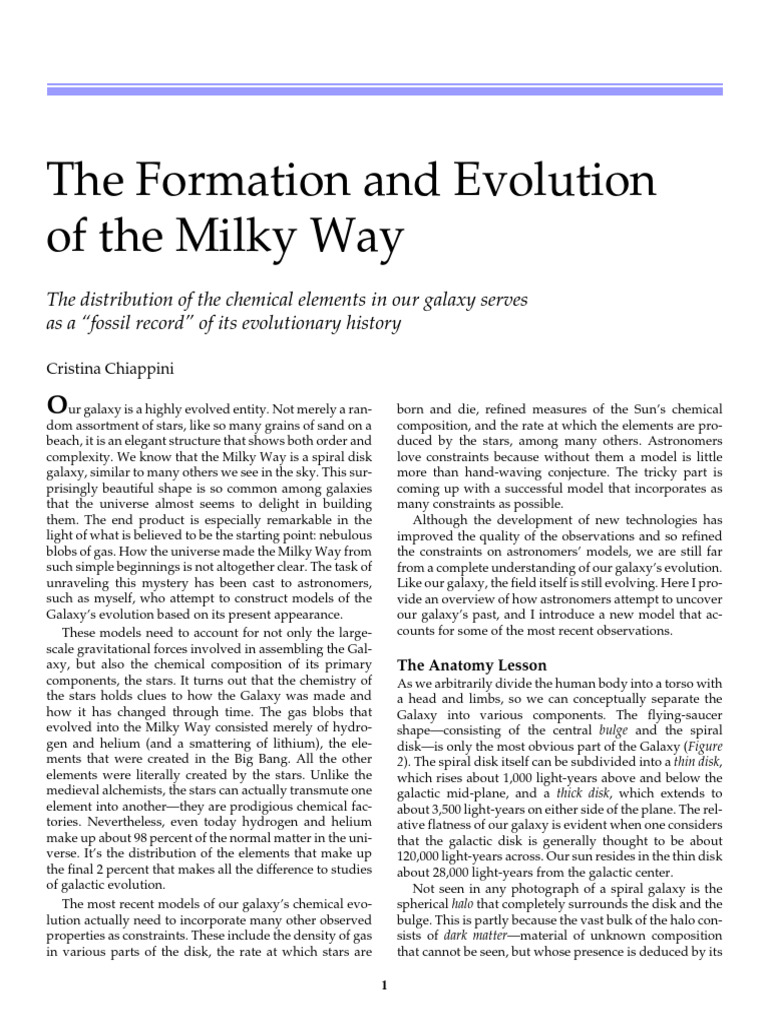 Milky Way 1 | PDF | Milky Way | Stars