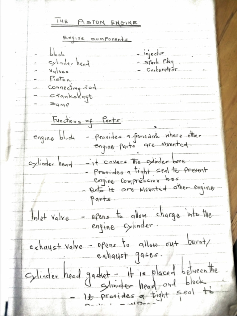 Engine Part 1 Pdf