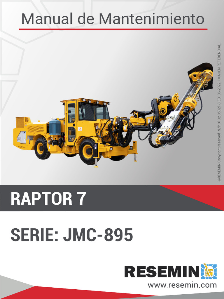 Manual de Mantenimiento Raptor 7 JMC-895 | PDF | Residuos | Ingenieria ...