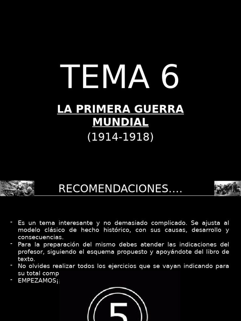 Causas y Consecuencias de la I Guerra Mundial | PDF | Primera Guerra ...
