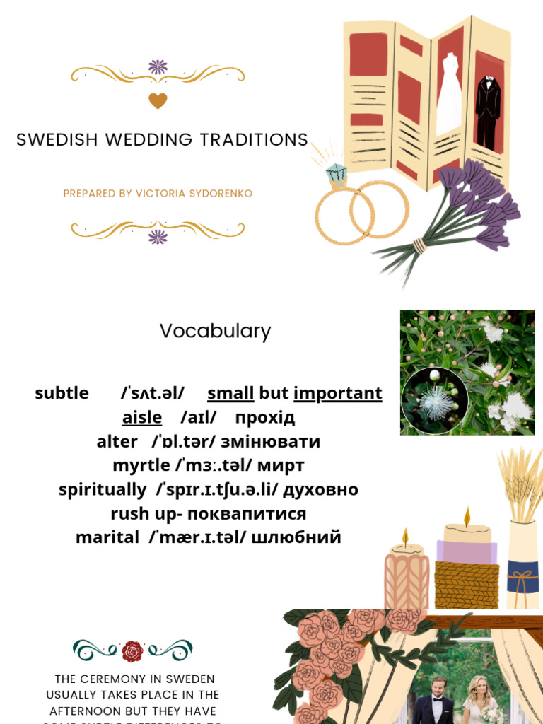 Swedish Wedding Traditions Guide | PDF