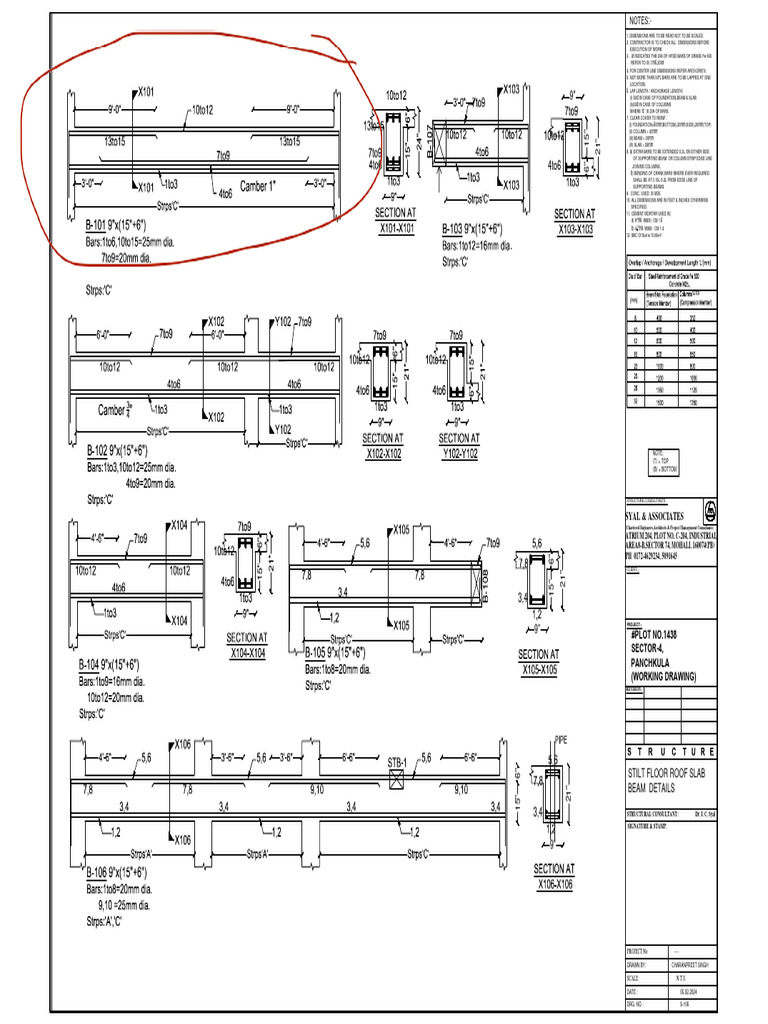 5.Ground Floor Roof Beam Details-sheet-1 | PDF | Building Engineering ...